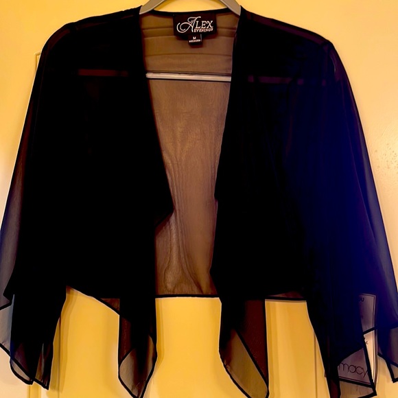 Alex Evenings | Accessories | Alex Evenings Brand New Black Semi Sheer ...